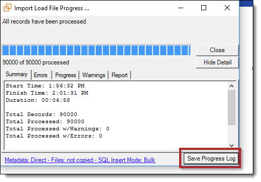 Importing a production file